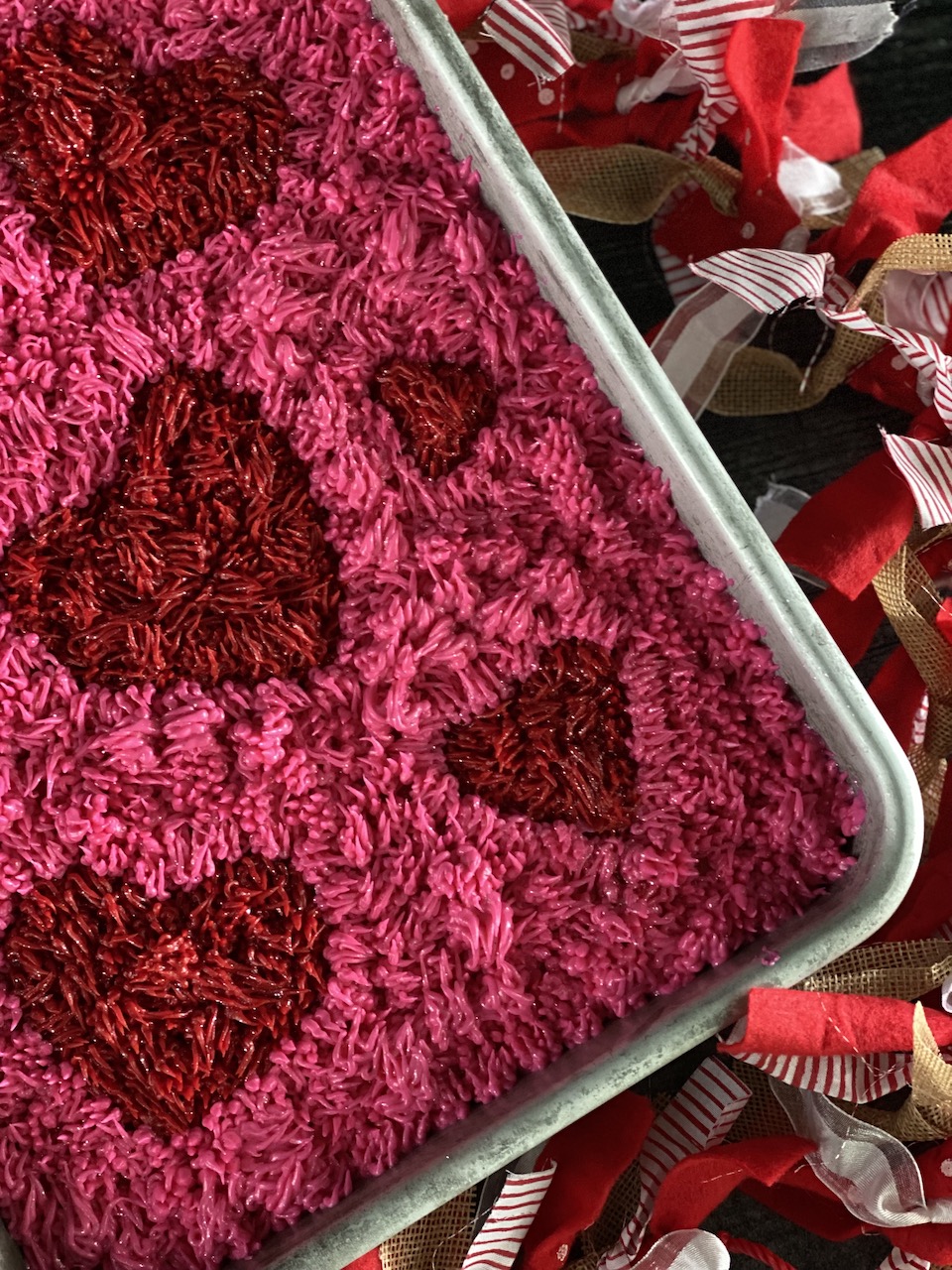 Valentine's Day Shag Sheet Cake - Eazy Peazy Lemon Squeezee